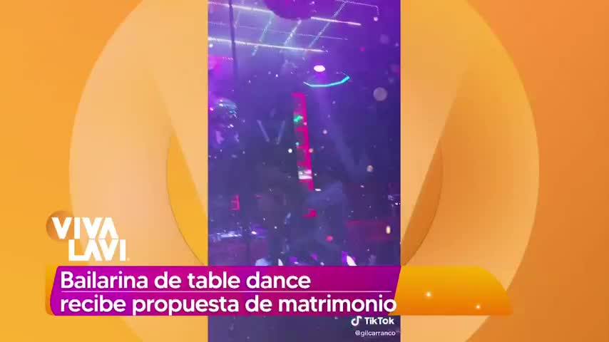 Bailarina de table dance recibe propuesta de matrimonio