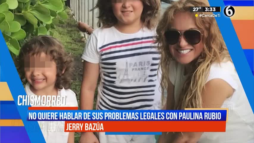 Jerry Bazúa habla de sus problemas legales con Paulina Rubio