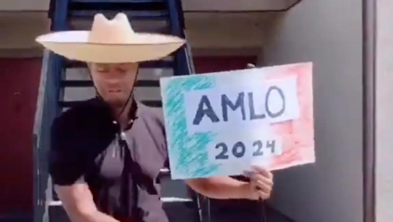 VIDEO: ‘Tik Toker’ prefiere a AMLO antes que a Donald Trump y Joe Biden
