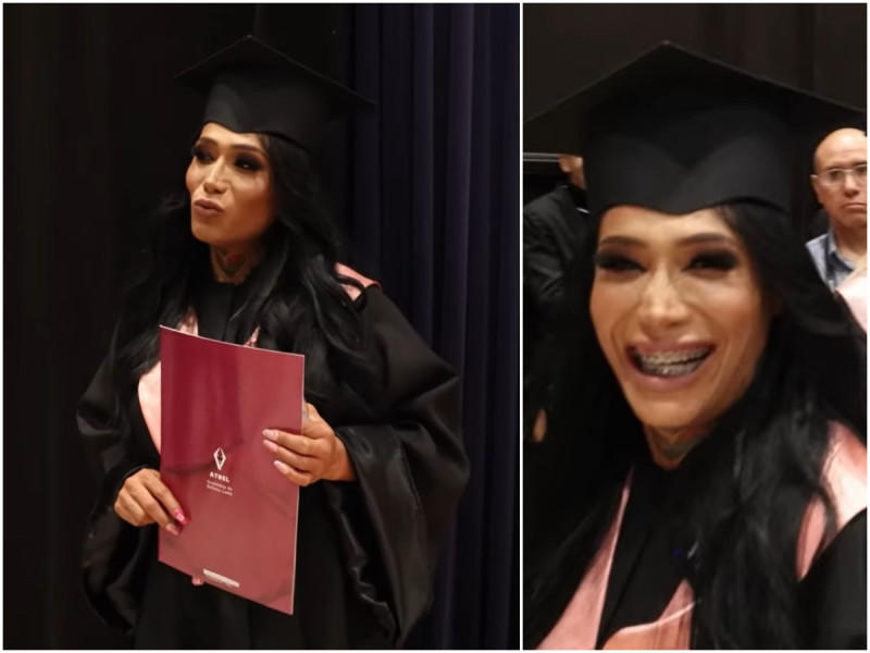 Karina amiga de Wendy Guevara, se gradúa y sorrpende a todos