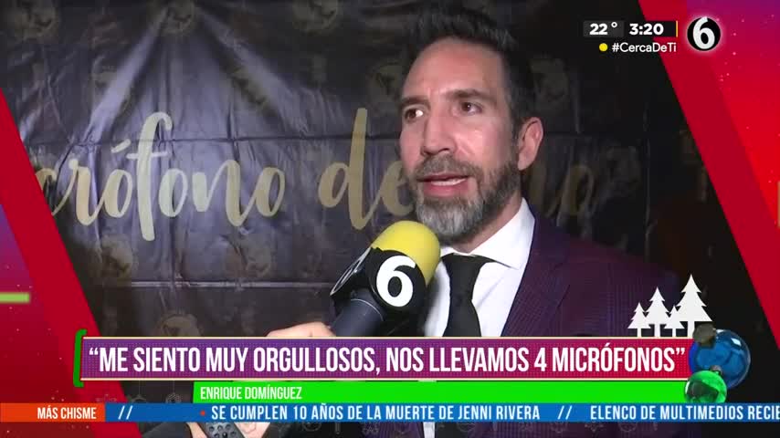 Elenco de Multimedios Canal 6 es premiado con el 'Micrófono de Oro'
