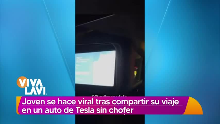 Joven comparte video de su viaje en Tesla sin chofer