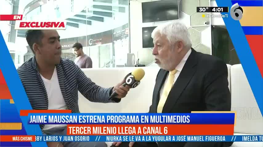 Jaime Mussan estrena Tercer Milenio en Multimedios Canal 6