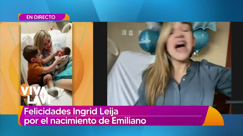 Ingrid Leija presenta a Emiliano, su segundo hijo