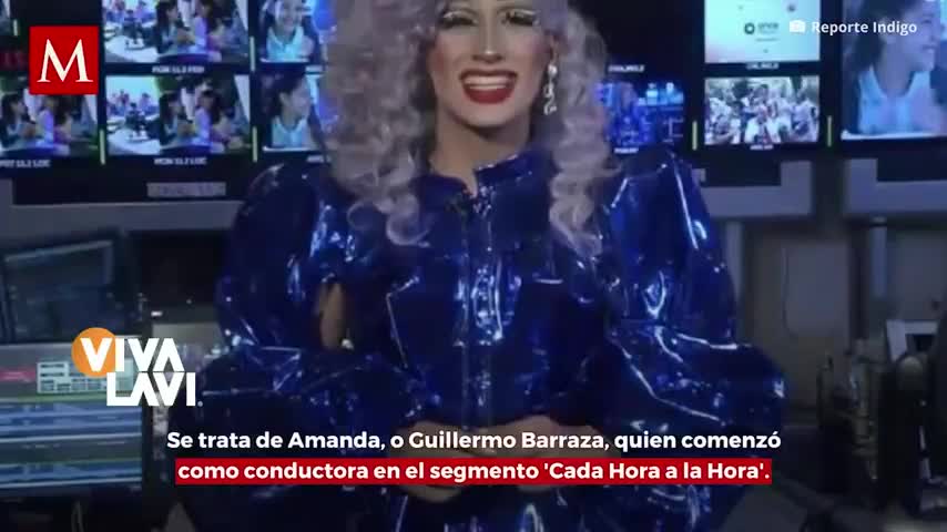 Ella es Amanda, la primera presentadora de noticias Drag Queen