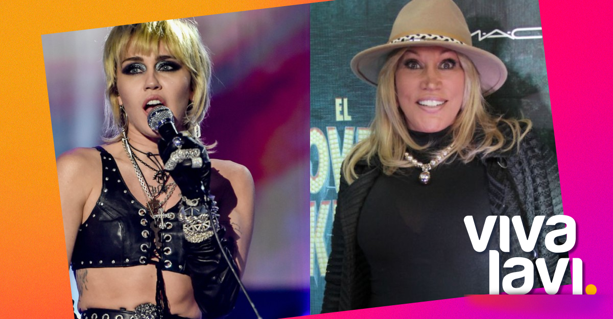Comparan a Miley Cyrus con Laura León por este look