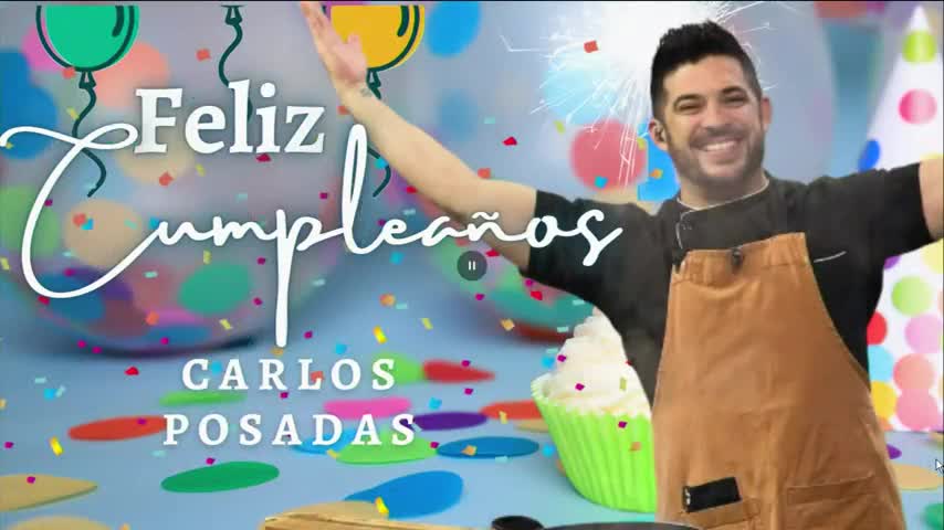 Carlos Posadas celebra su cumpleaños en navidad