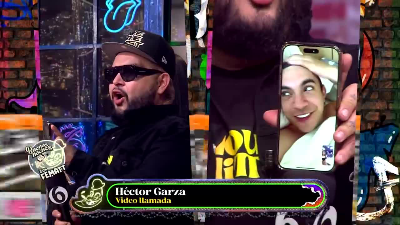En videollamada Héctor Garza enseña de más